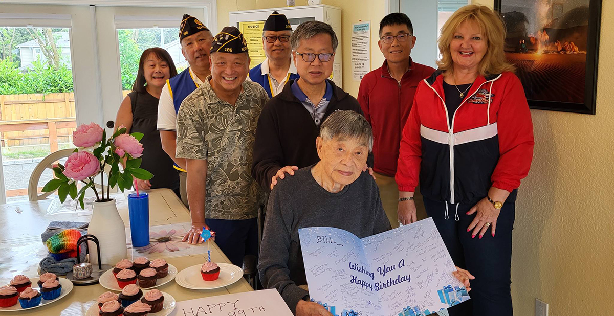 WWII veteran William L. Chin celebrates 99th birthday