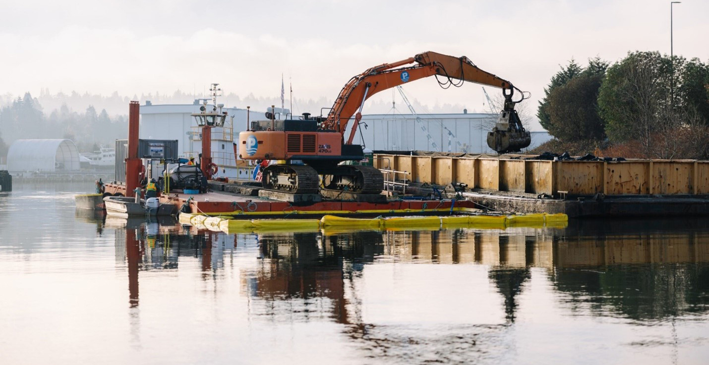 Sediment cleanup of the Lower Duwamish River has begun!