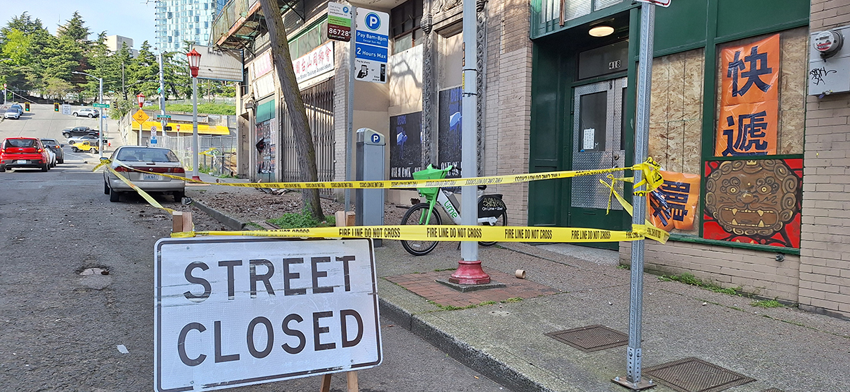 Section of CID building falls