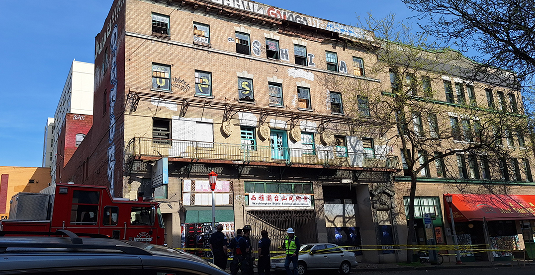 Section of CID building falls