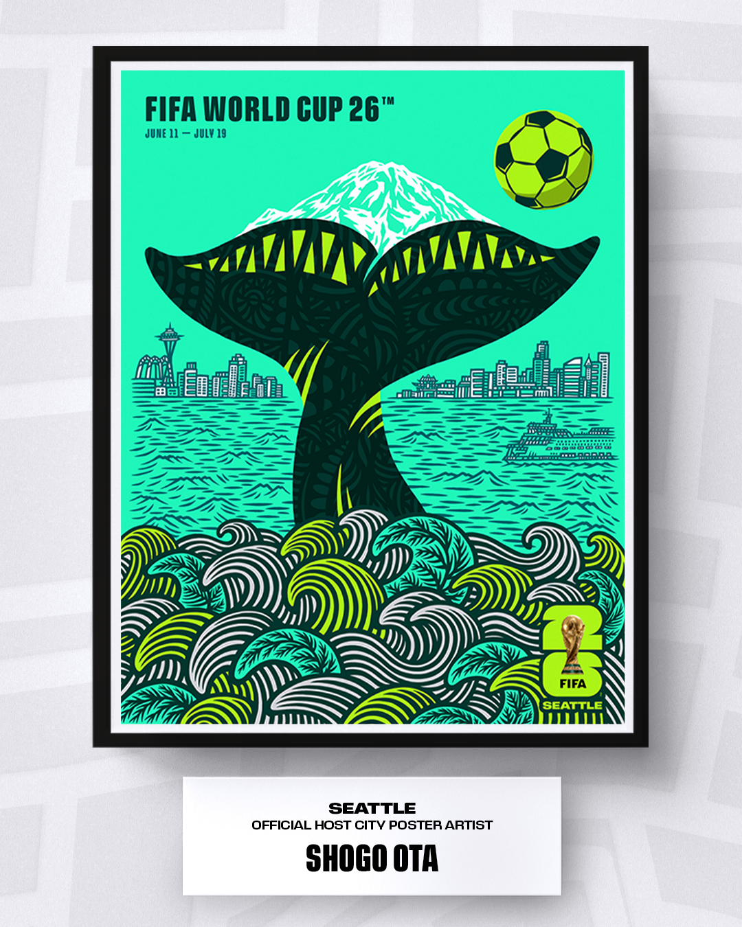Shogo Ota’s poster to showcase Seattle’s spirit at FIFA World Cup 26