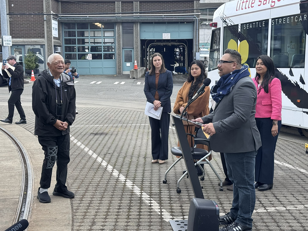 Filipinotown Seattle Streetcar unveiled representing inclusion in CID