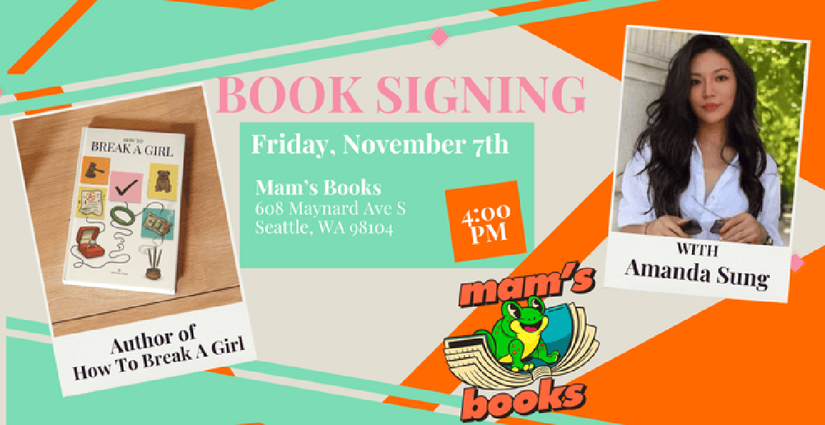 Taiwanese Canadian Amanda Sung will visit Seattle’s mam’s Books to talk ...